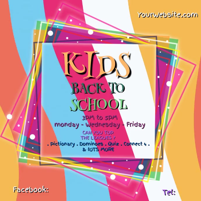 kIDS BACK TO SCHOOL CLUB Template | PosterMyWall