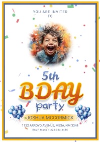Kids Birthday Ad Template | PosterMyWall