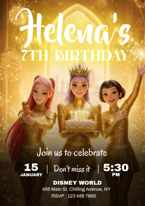 Plantilla de kids birthday | PosterMyWall