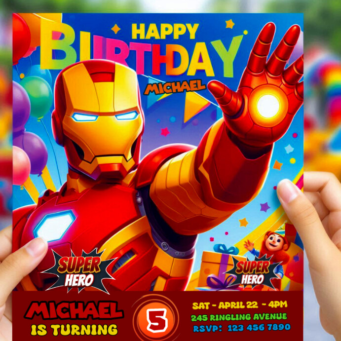 Plantilla de Kids birthday | PosterMyWall