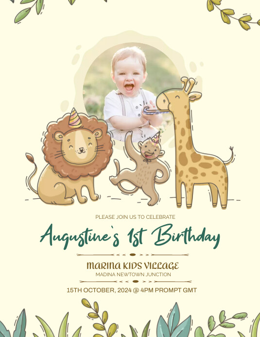 Kids Birthday Invite | PosterMyWall
