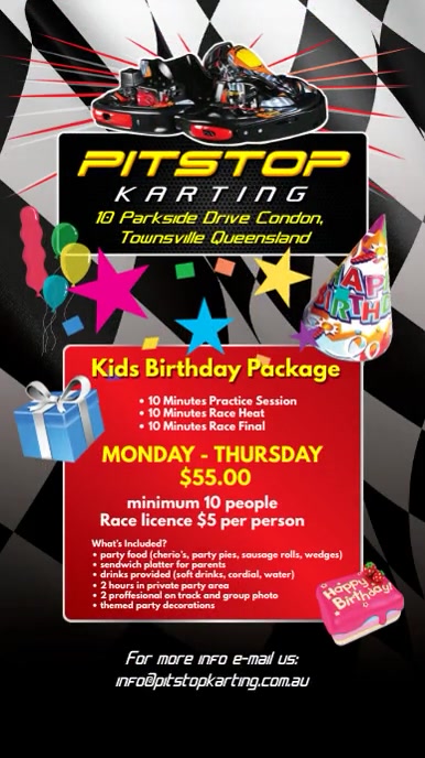 Kids Birthday Package Template | PosterMyWall