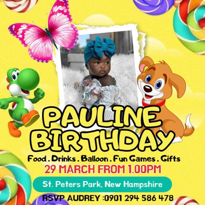 Copy of Kids Birthday poster | PosterMyWall