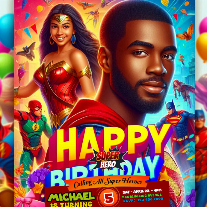 Plantilla de Kids birthday poster | PosterMyWall