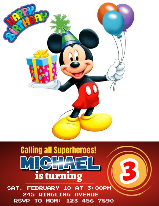 Copy of kids birthday poster | PosterMyWall