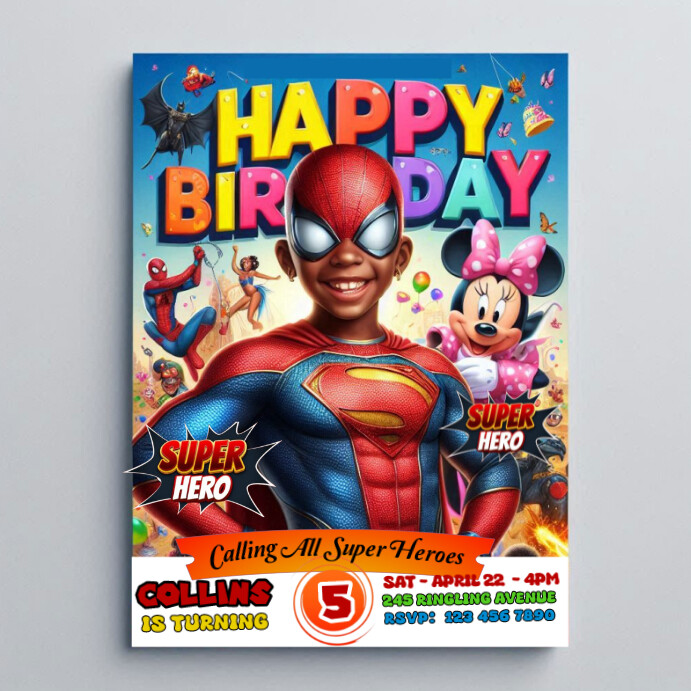 Kids Birthday Poster Template | PosterMyWall