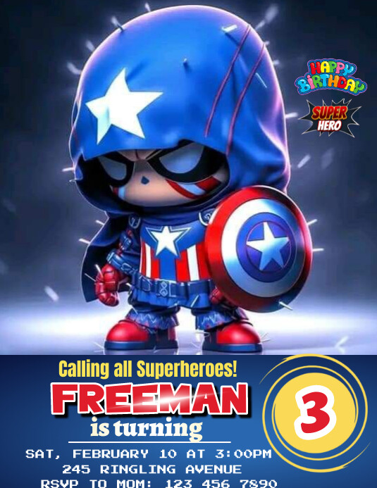 Kids birthday poster Template | PosterMyWall