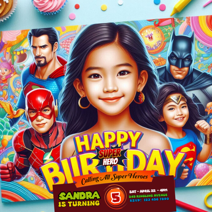Kids Birthday poster Template | PosterMyWall