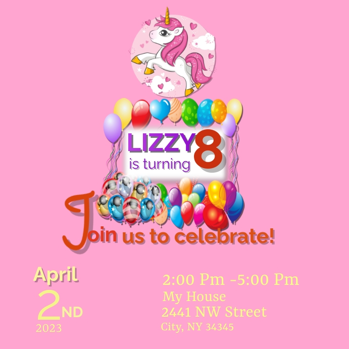 Plantilla de KIDS BIRTHDAY POSTER | PosterMyWall