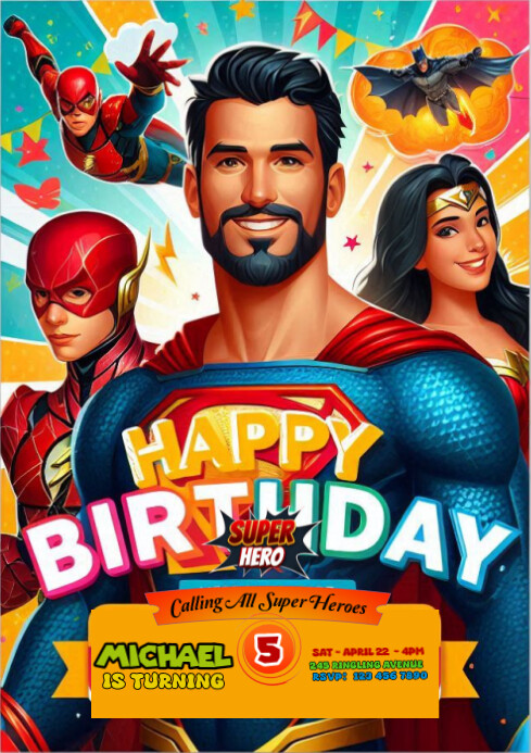 Plantilla de Kids birthday poster | PosterMyWall
