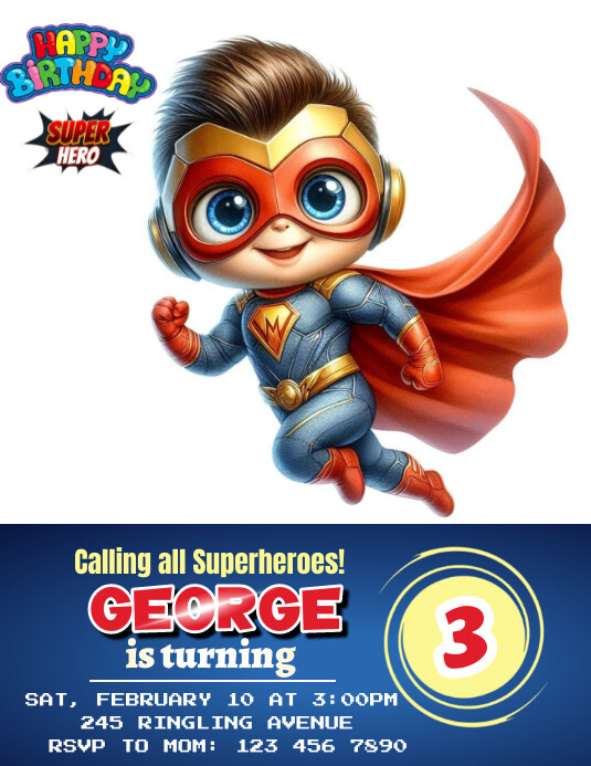 Kids birthday poster Template | PosterMyWall