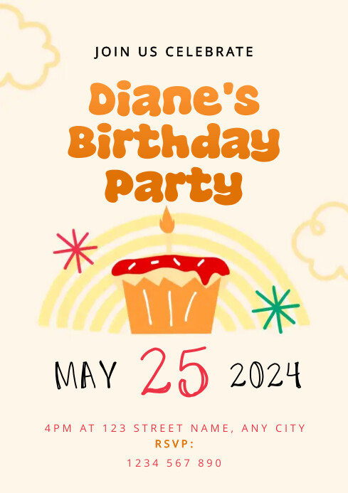 Copy of Kids Birthday Template | PosterMyWall
