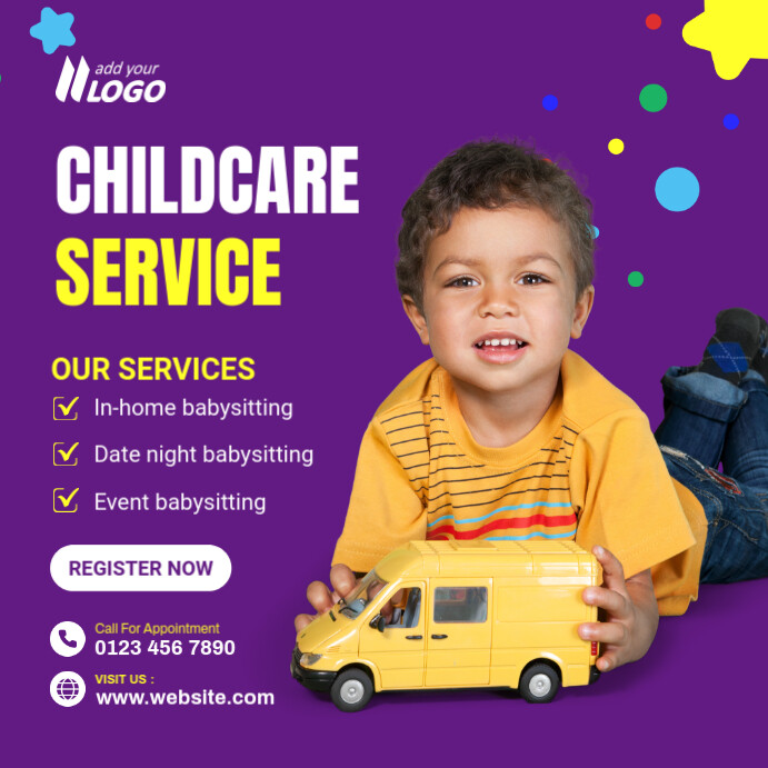 kids care center ad Template | PosterMyWall