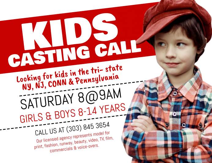 Copy of Kids Casting Call Flyer | PosterMyWall