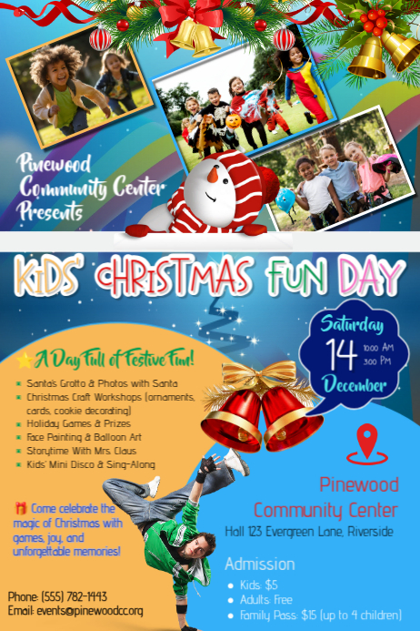 Copy of Kids Christmas Fun Day | PosterMyWall