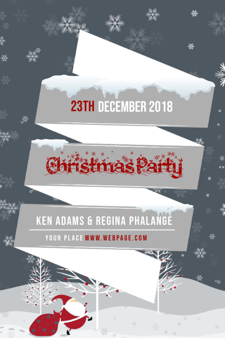 Kids Christmas Party Flyer Template | PosterMyWall