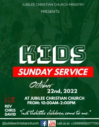 kids church service flyer Template | PosterMyWall