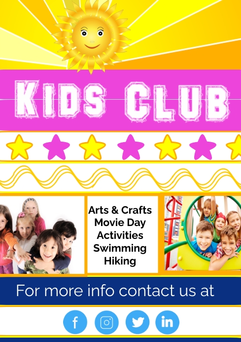 Copy of kids Club After school Club Poster | PosterMyWall