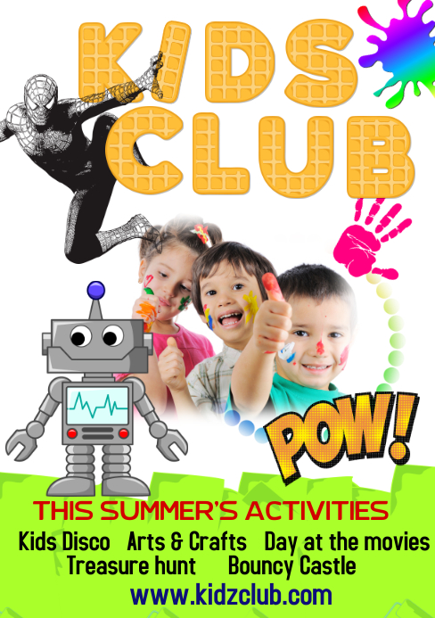 Kids club flyer Template | PosterMyWall