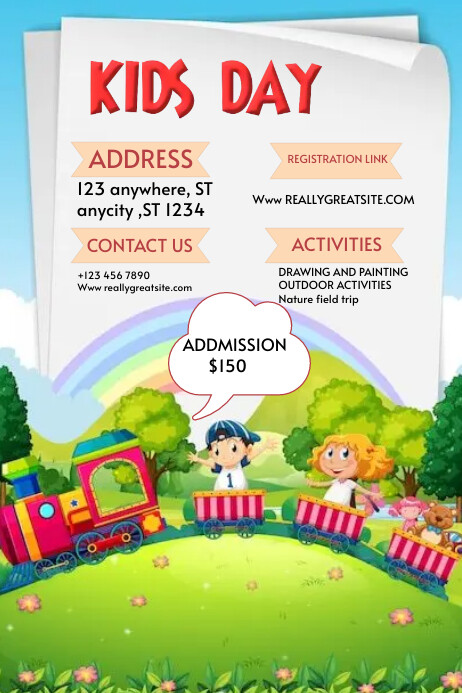 Kids day Template | PosterMyWall