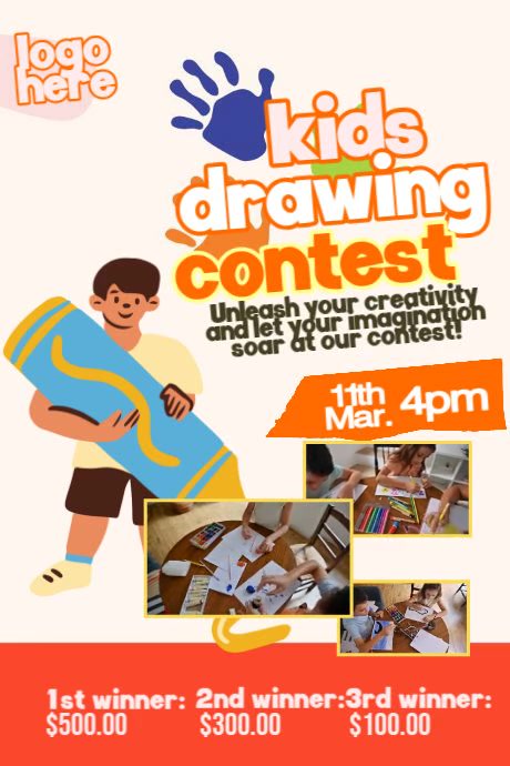 Copy of Kids Drawing Poster | PosterMyWall