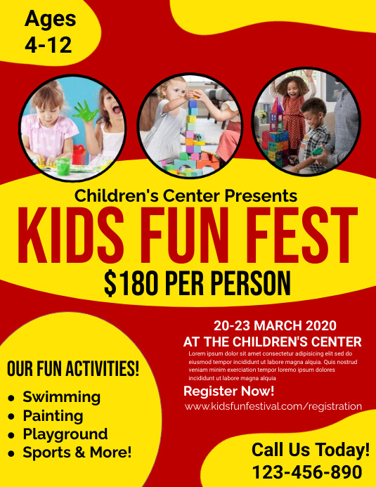 Modèle kids fun fest flyers | PosterMyWall