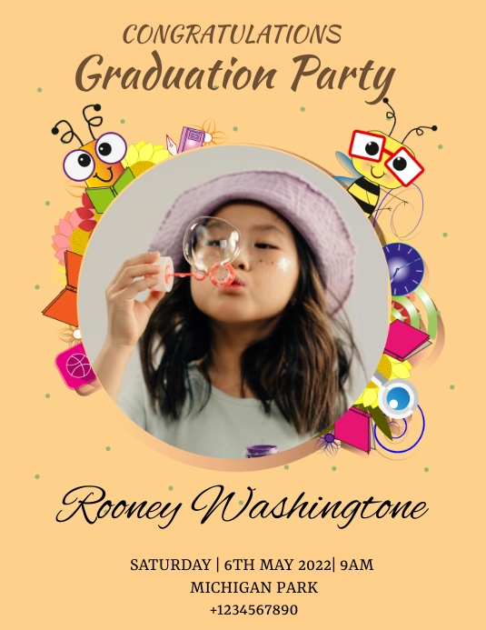 kids graduation party Template | PosterMyWall