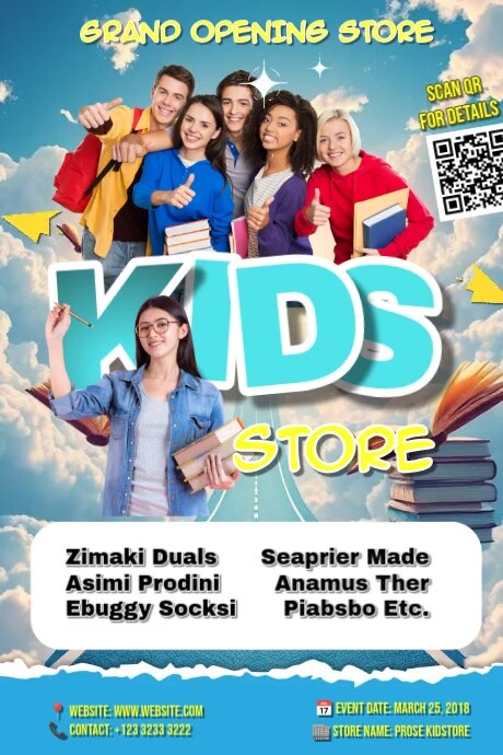Kids Grand Opening Store Template | PosterMyWall