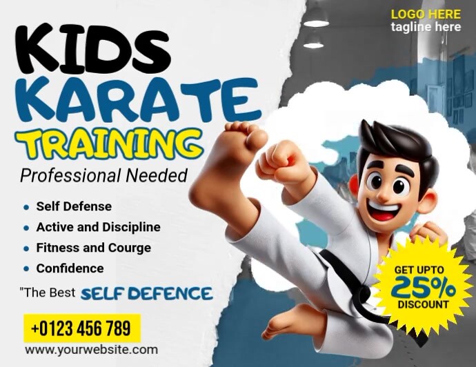 Copy of Kids Karate Ads | PosterMyWall