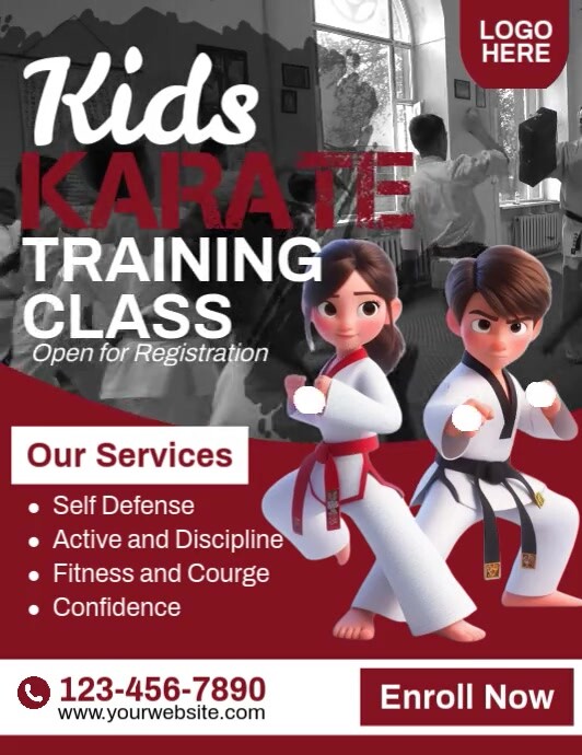 Copy of Kids Karate Class | PosterMyWall