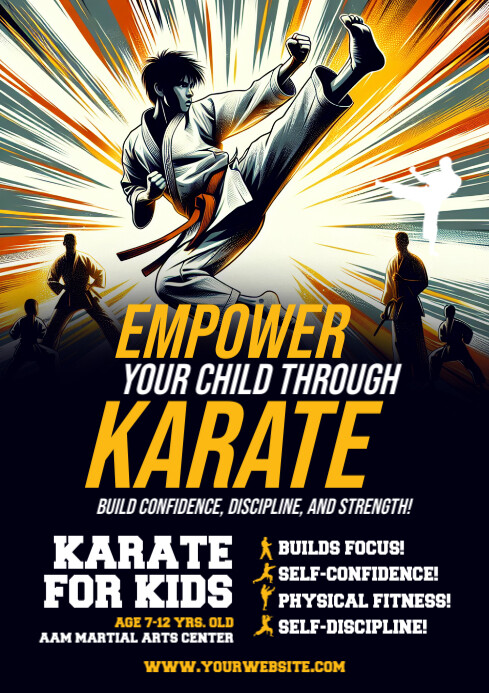 Copy of Kids Karate Class Flyer | PosterMyWall