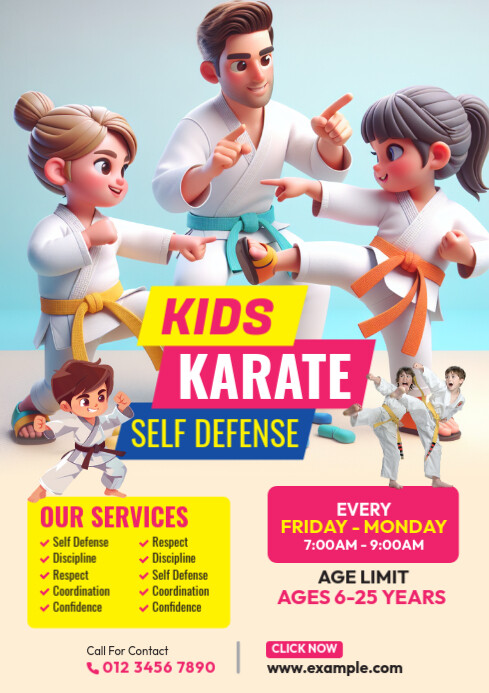 Copy of Kids Karate Class Flyer | PosterMyWall