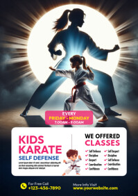 Kids Karate Class Flyer Template | PosterMyWall