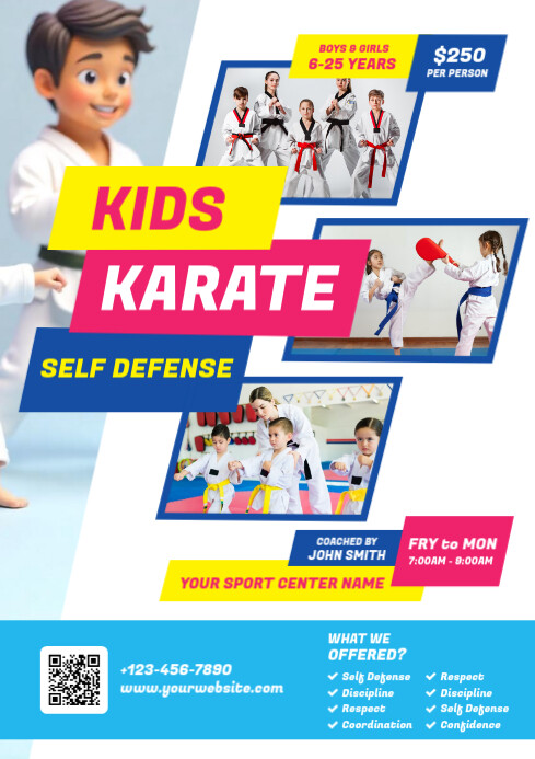 Copy of Kids Karate Class Flyer | PosterMyWall