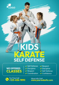 Kids Karate Class Flyer Template | PosterMyWall