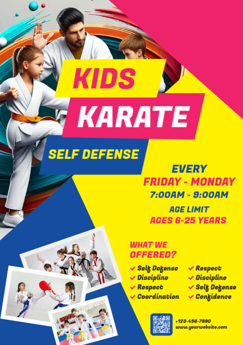 Copy of Kids Karate Class Flyer | PosterMyWall