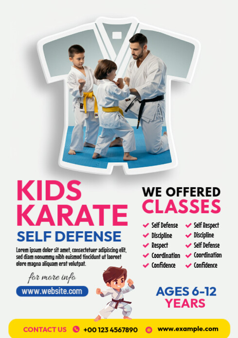 Copy of Kids Karate Class Flyer | PosterMyWall