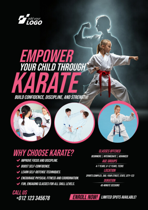Copy of Kids Karate Class Flyer | PosterMyWall