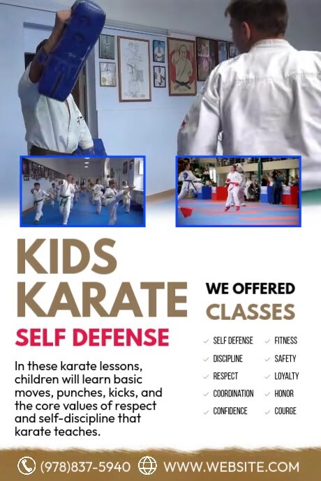 Kids Karate Classes Template | PosterMyWall