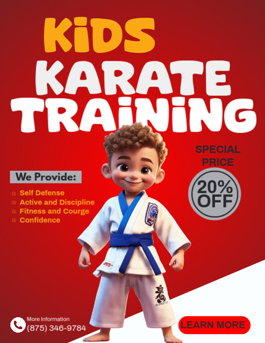 Copy of Kids Karate Theme | PosterMyWall
