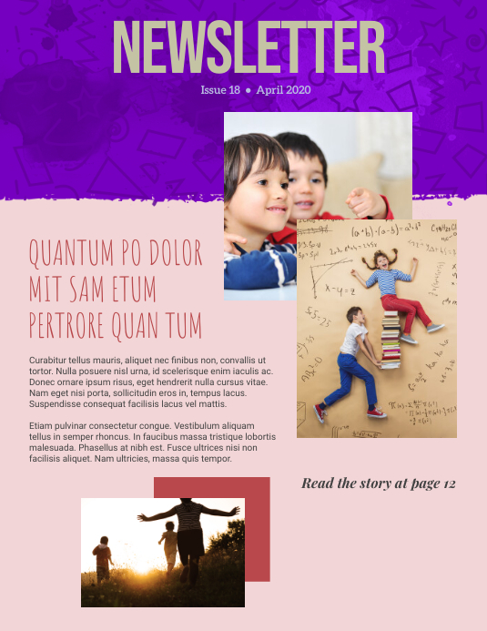 Kids Newsletter | PosterMyWall