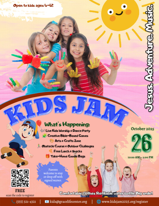 Kids Outdoor Event Poster Template | PosterMyWall
