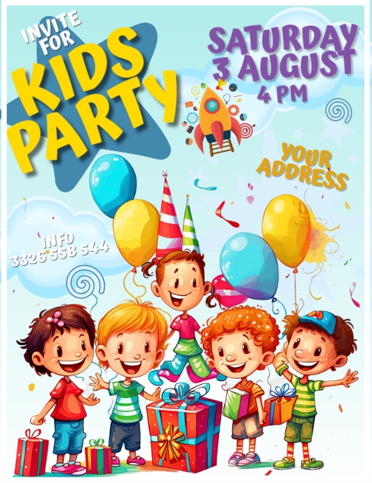 Copy of KIDS PARTY | PosterMyWall