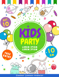 KIDS PARTY POSTER Template | PosterMyWall