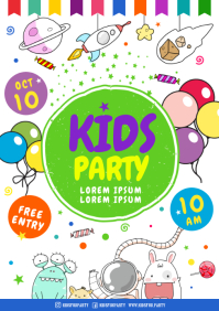 KIDS PARTY POSTER Template | PosterMyWall