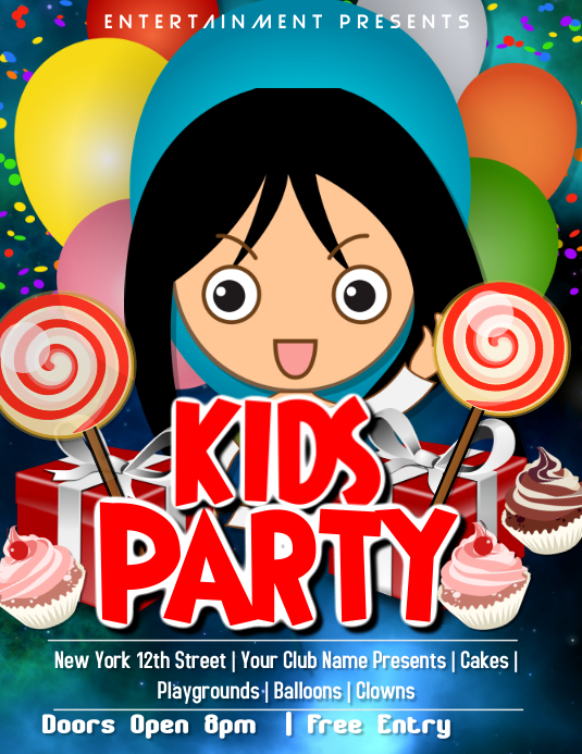 Kids Party Template | PosterMyWall