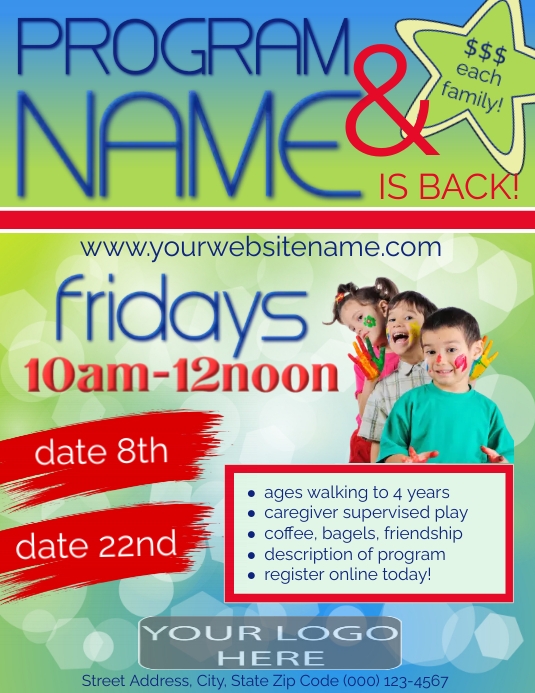 Kids Programs Template | PosterMyWall