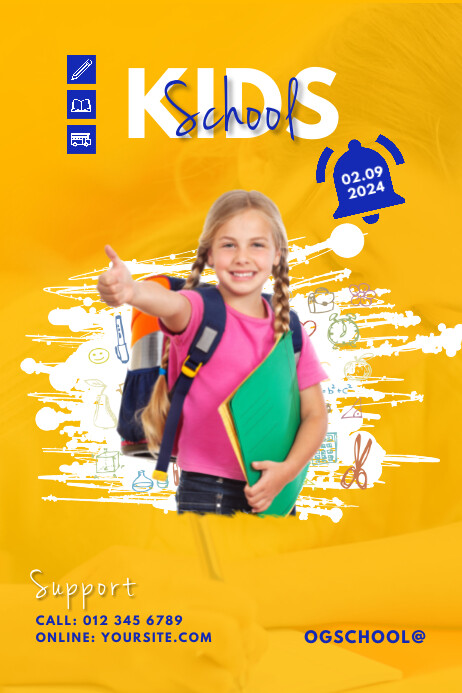 Kids school Template | PosterMyWall