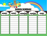 School Timetable Flyer Template | PosterMyWall