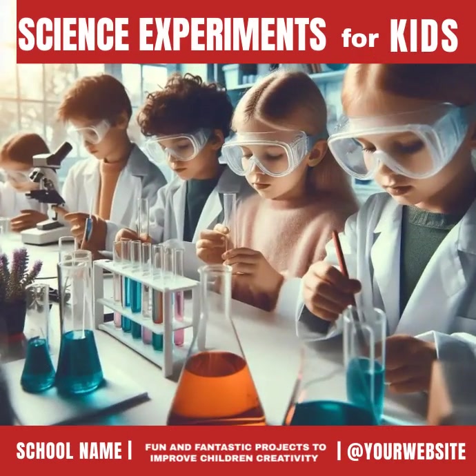 Copy of Kids Science Experiments | PosterMyWall